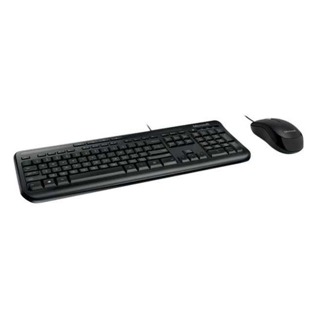 Microsoft Wired Desktop 600 keyboard and Mouse Set Black - APB-0000