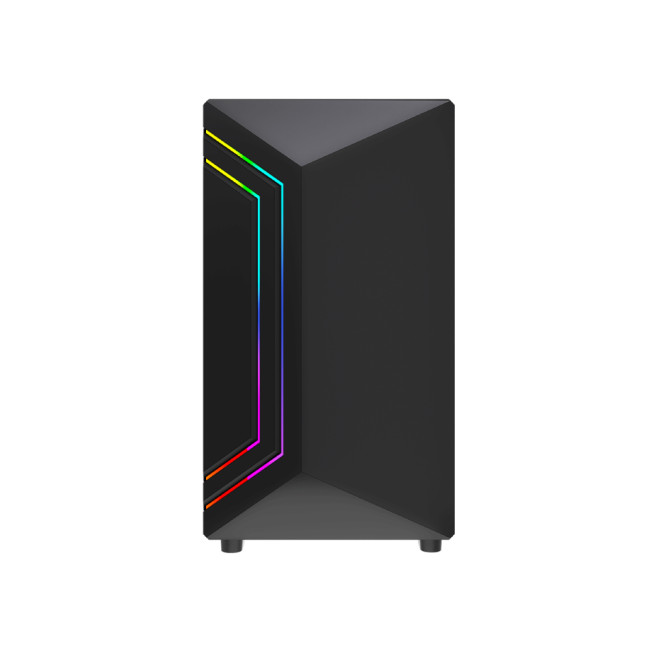 Vida Apollo M Micro-ATX Tempered Glass Case - Black