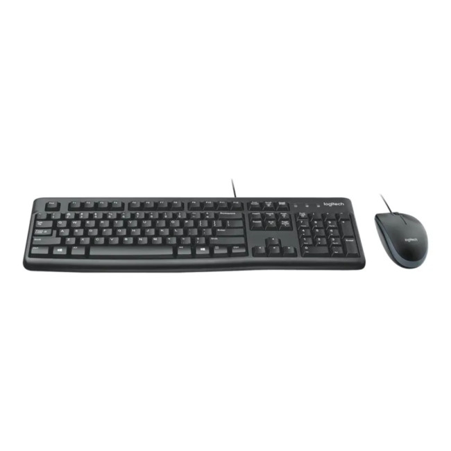 Logitech K120 France AZERTY USB Keyboard & Mouse Set Black