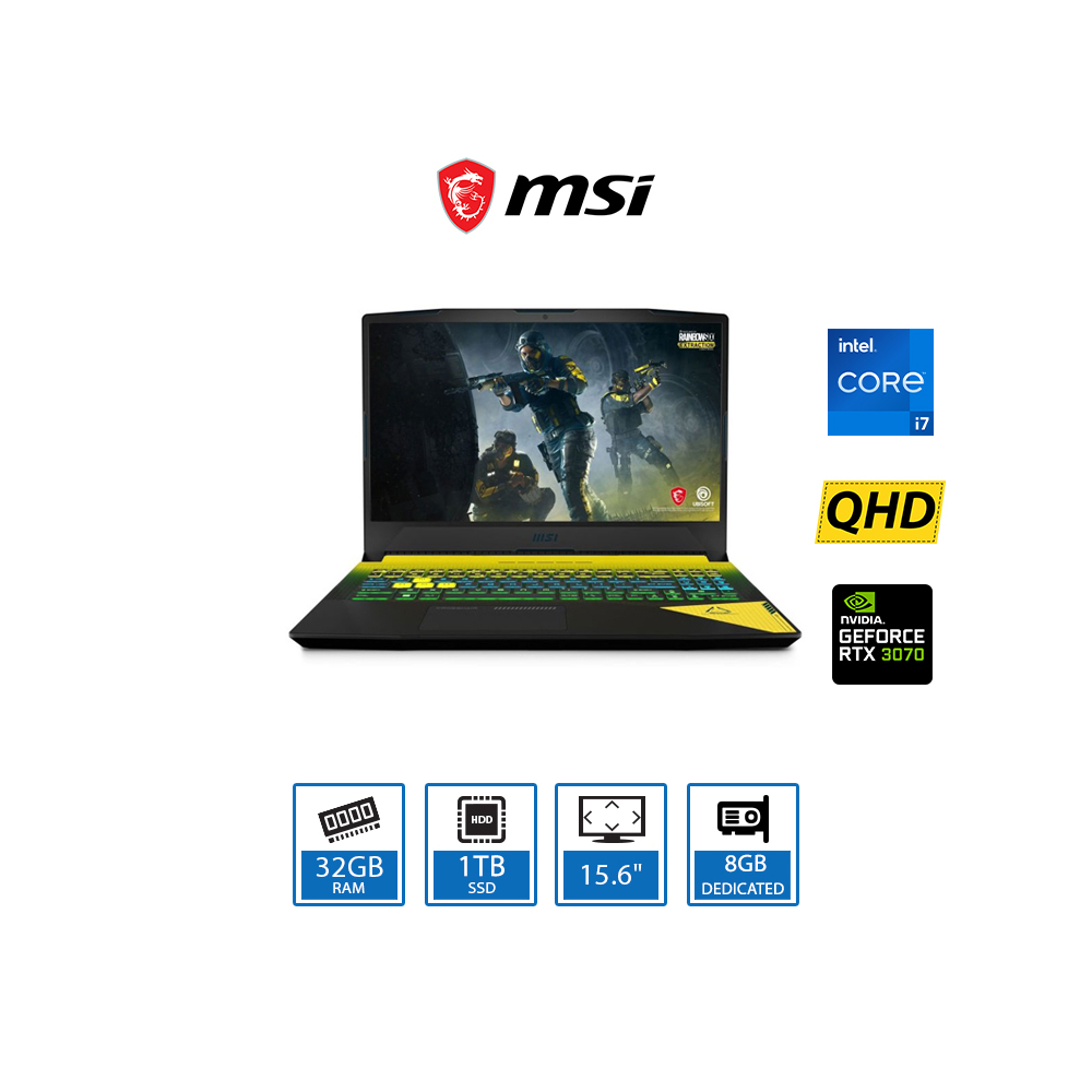 MSI Crosshair 15 15.6" QHD Gaming Laptop Intel Core i7-12700H 32GB RAM ...