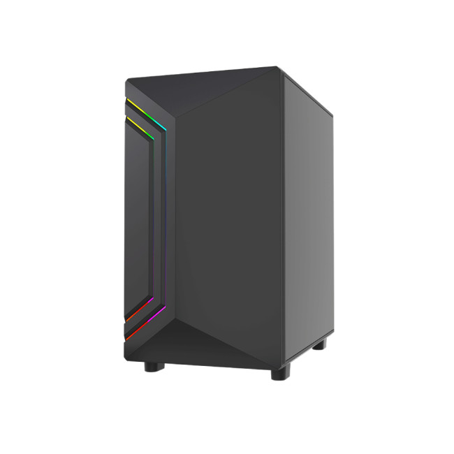 Vida Apollo M Micro-ATX Tempered Glass Case - Black