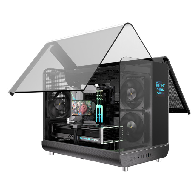 Powercool Aviator Micro-ATX Tempered Glass PC Case