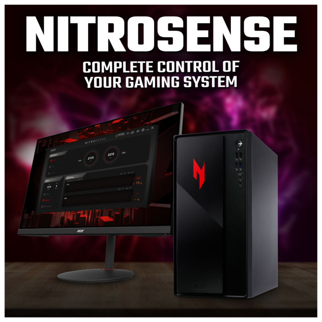 Acer Nitro N20 i5-13420H 16GB 512GB SSD RTX 5060 Gaming Desktop PC