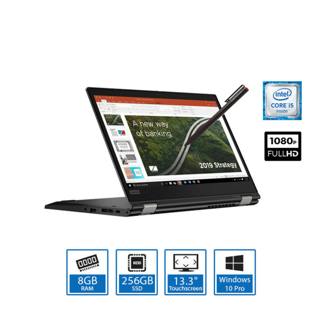 Lenovo ThinkPad 20R6S4KW00 L13 Yoga Touchscreen 2-in-1 Laptop