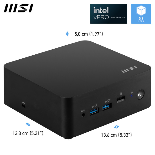 MSI CUBI NUC 13MQG i5-1345U 8GB 512GB Mini PC